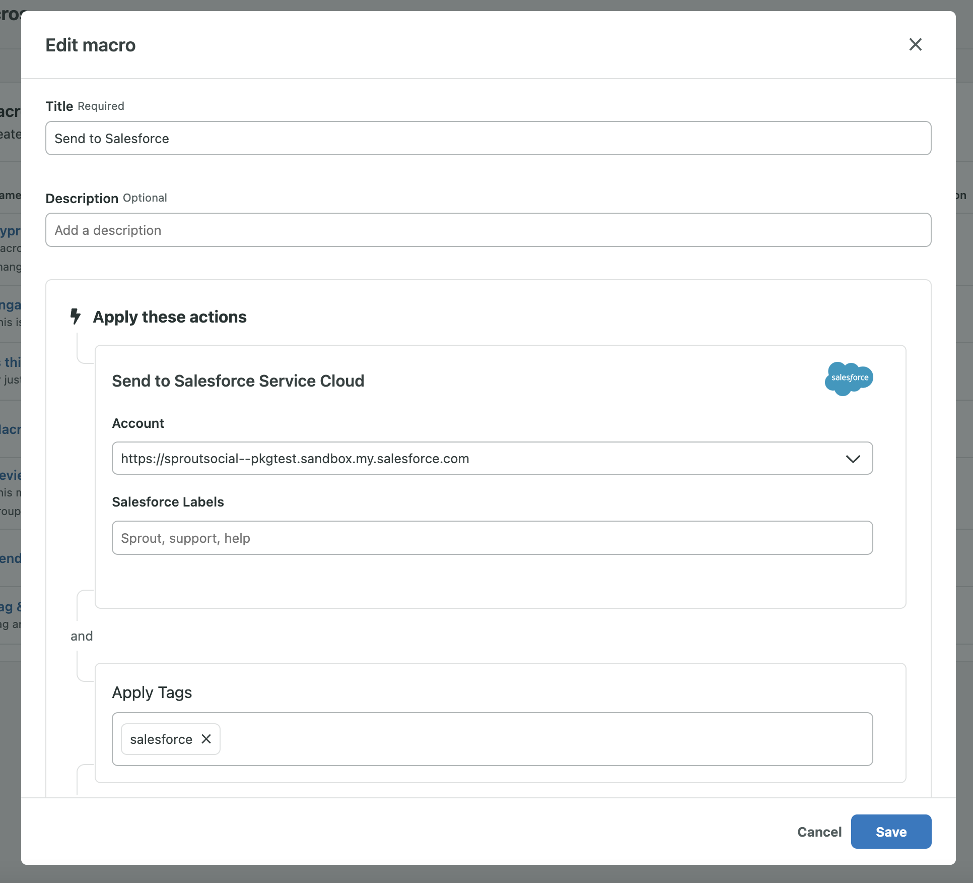 How do I manually send messages to Salesforce? – Sprout Social Support