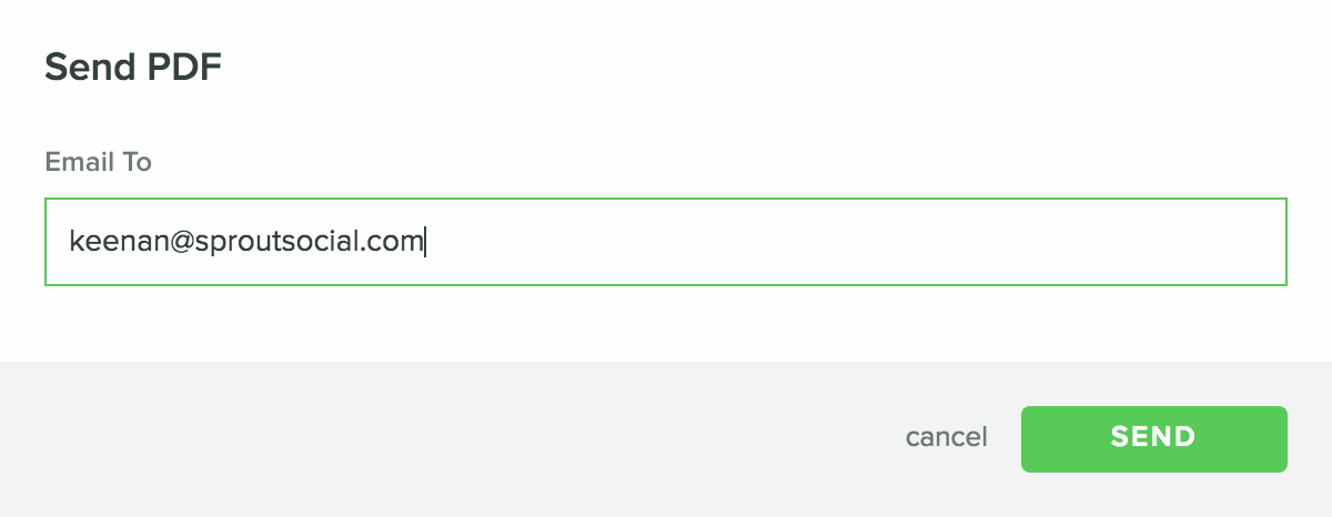 Scheduling and Sending Report PDFs – Sprout Social Support