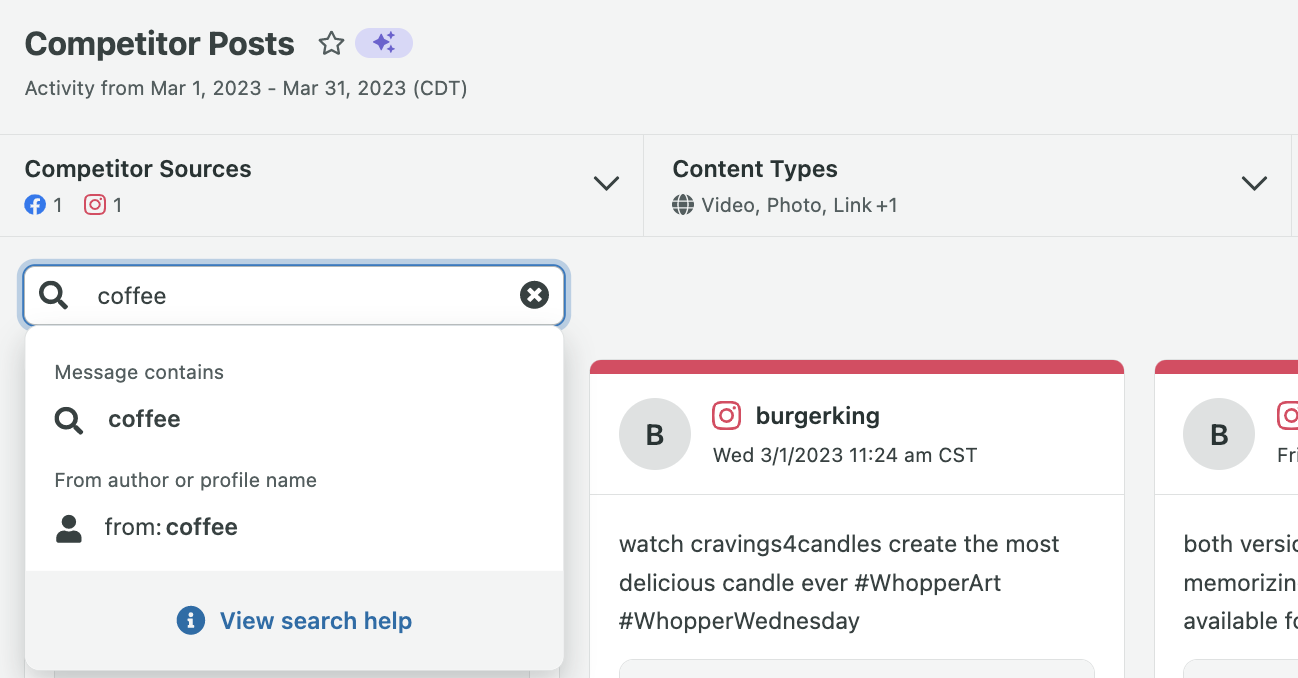 How do I use the Competitor Posts Report? – Sprout Social Support