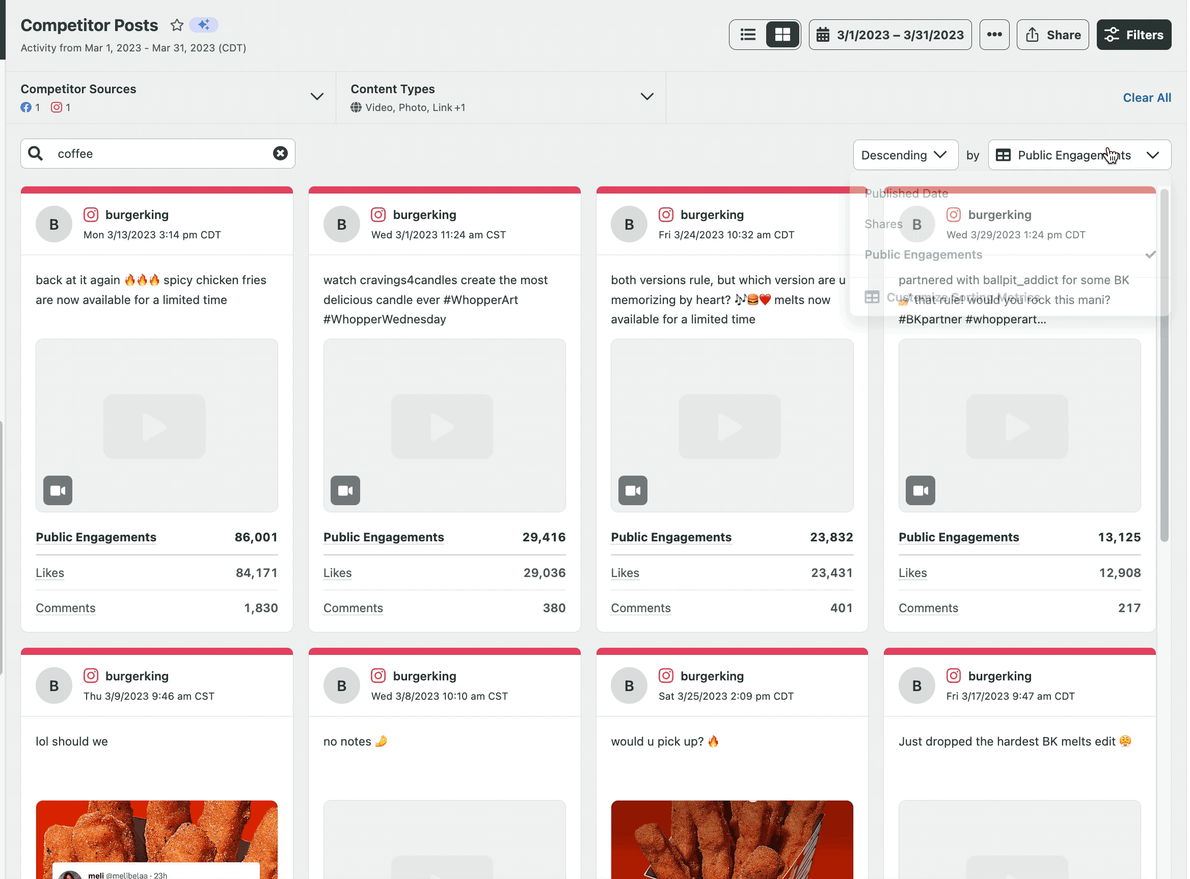 How do I use the Competitor Posts Report? – Sprout Social Support