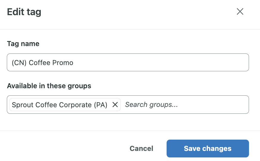 Internal tagging – Sprout Social Support