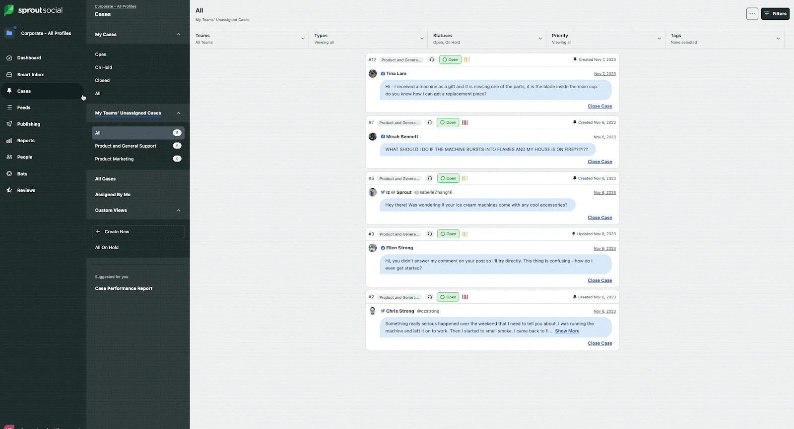 When and how should I use Cases in Sprout? – Sprout Social Support