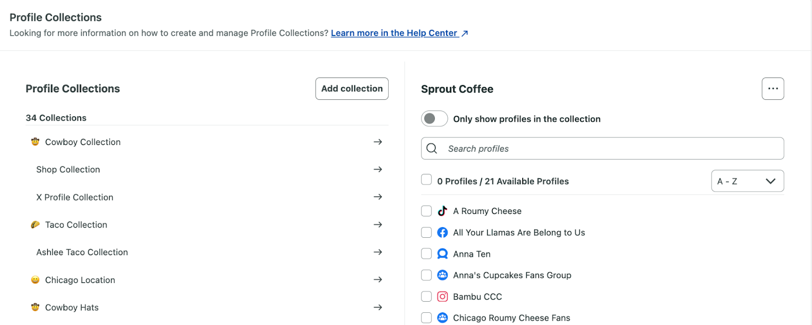 How do I use Profile Collections and Profile Collection filters ...