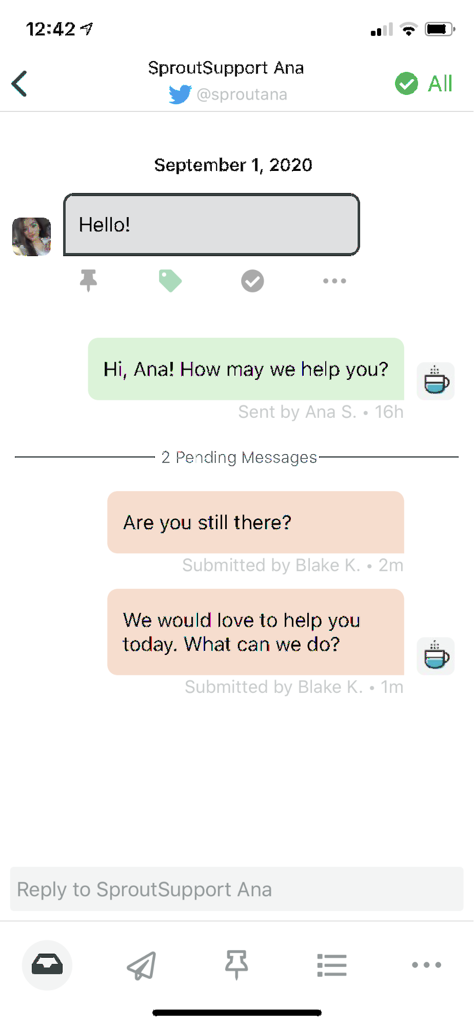 Reply Approvals Mobile – Sprout Social Support