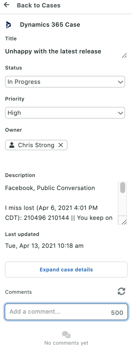 Microsoft Dynamics 365 Integration – Sprout Social Support