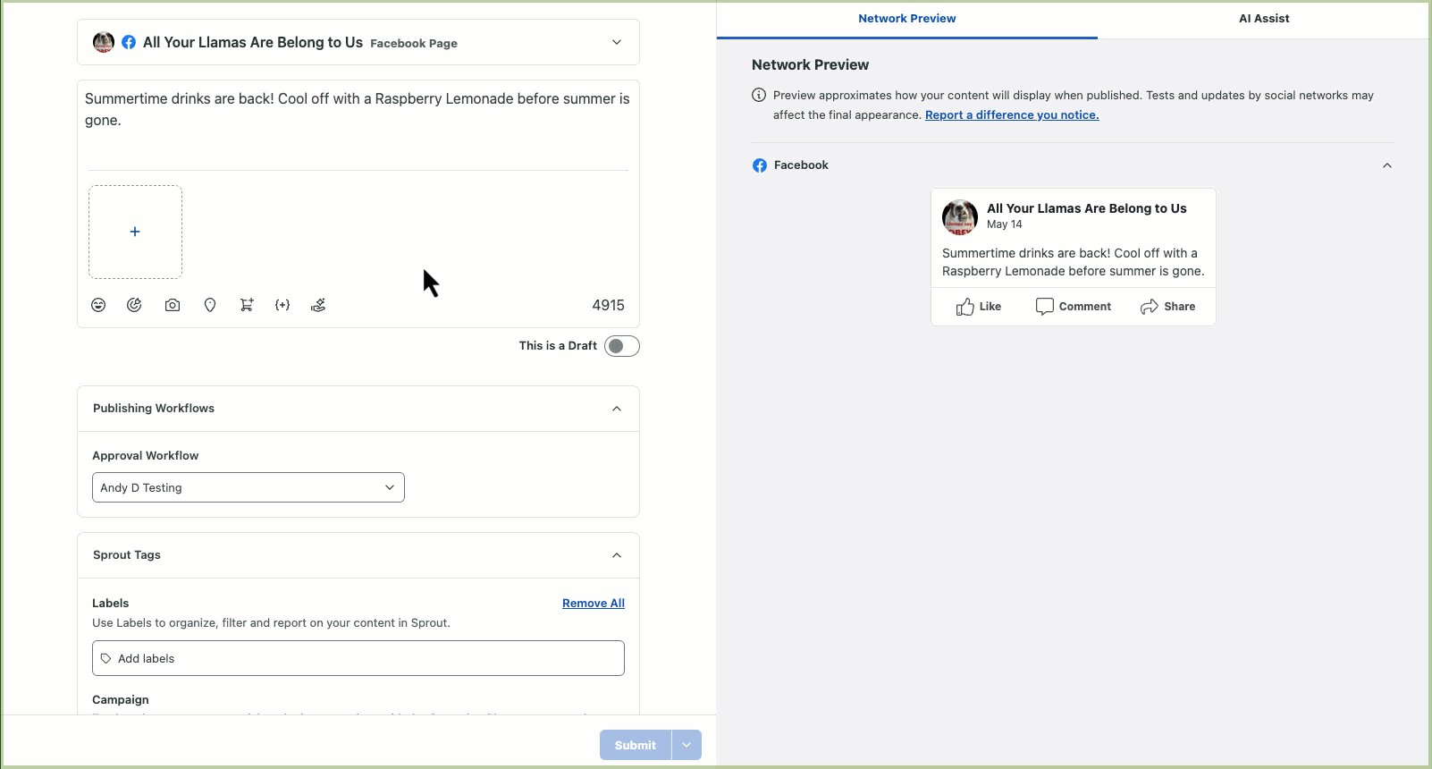 How Do I Use Enhance By Ai Assist Within Compose Sprout Social Support