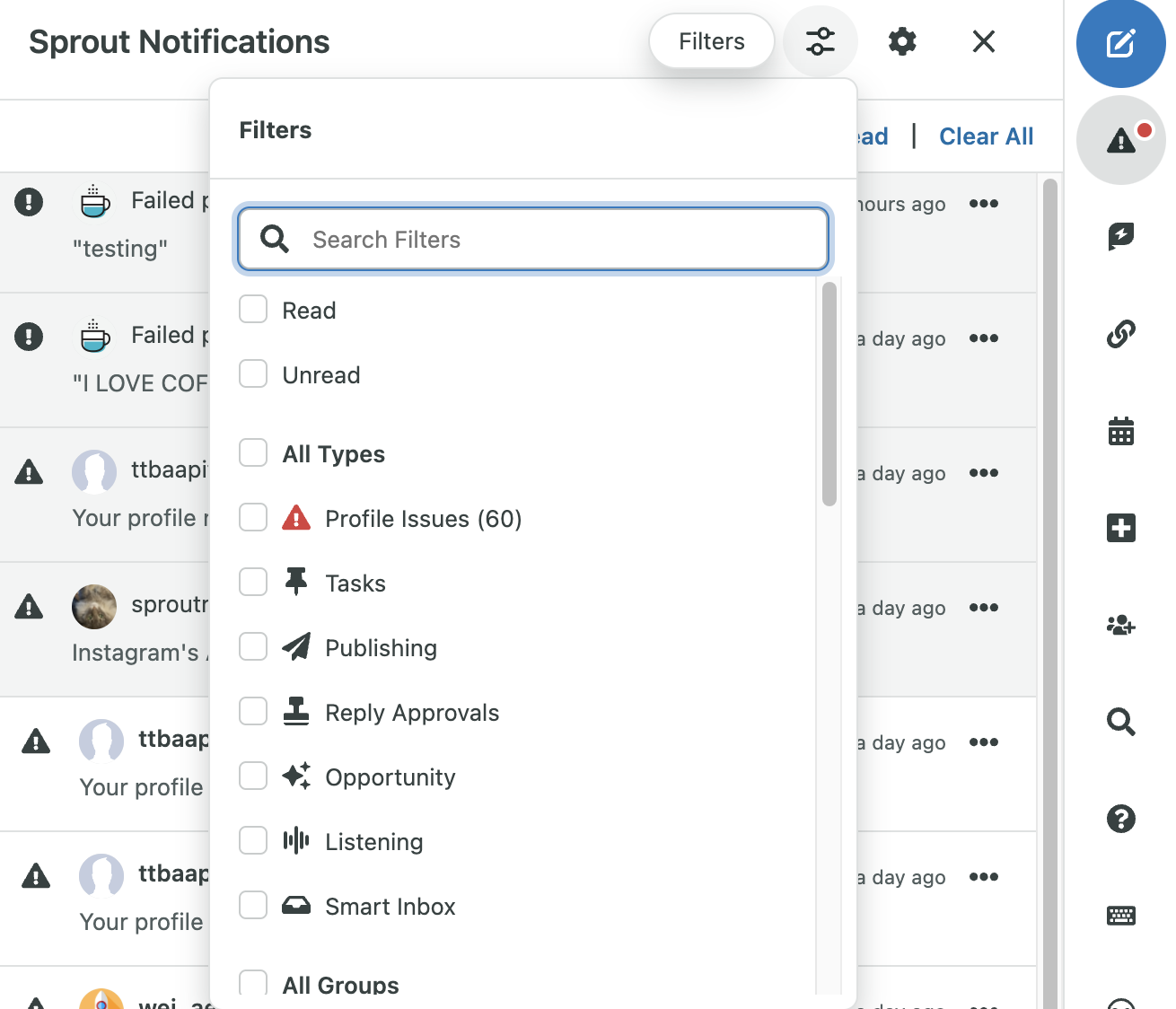 How do I use the Notifications Drawer? – Sprout Social Support